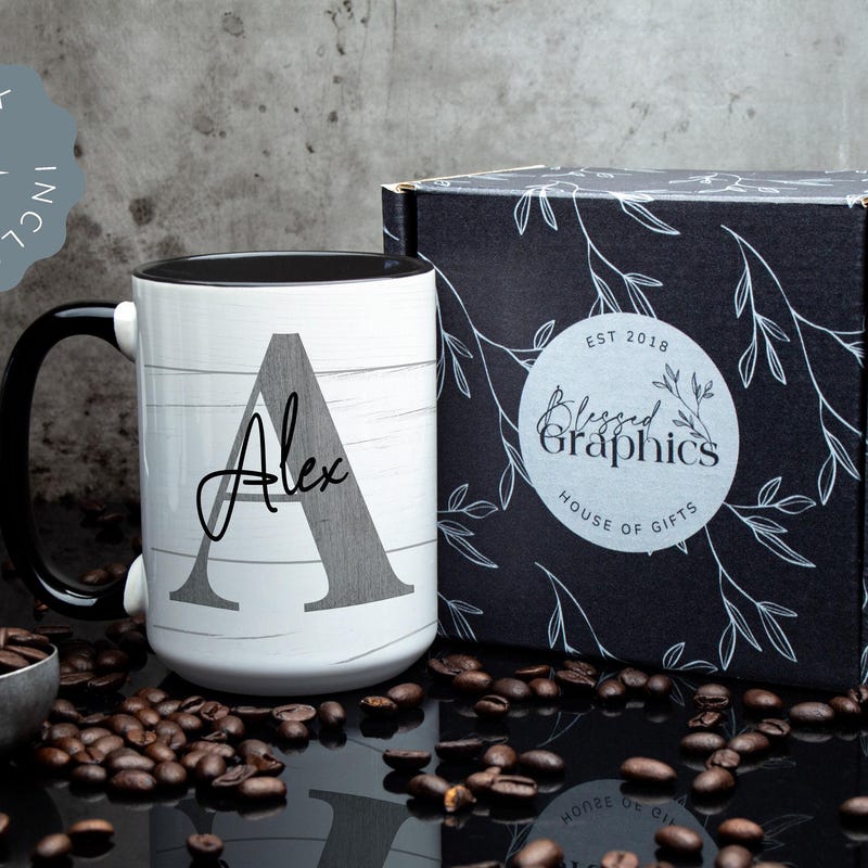 Large Blessed Coffee Mug - Etsy