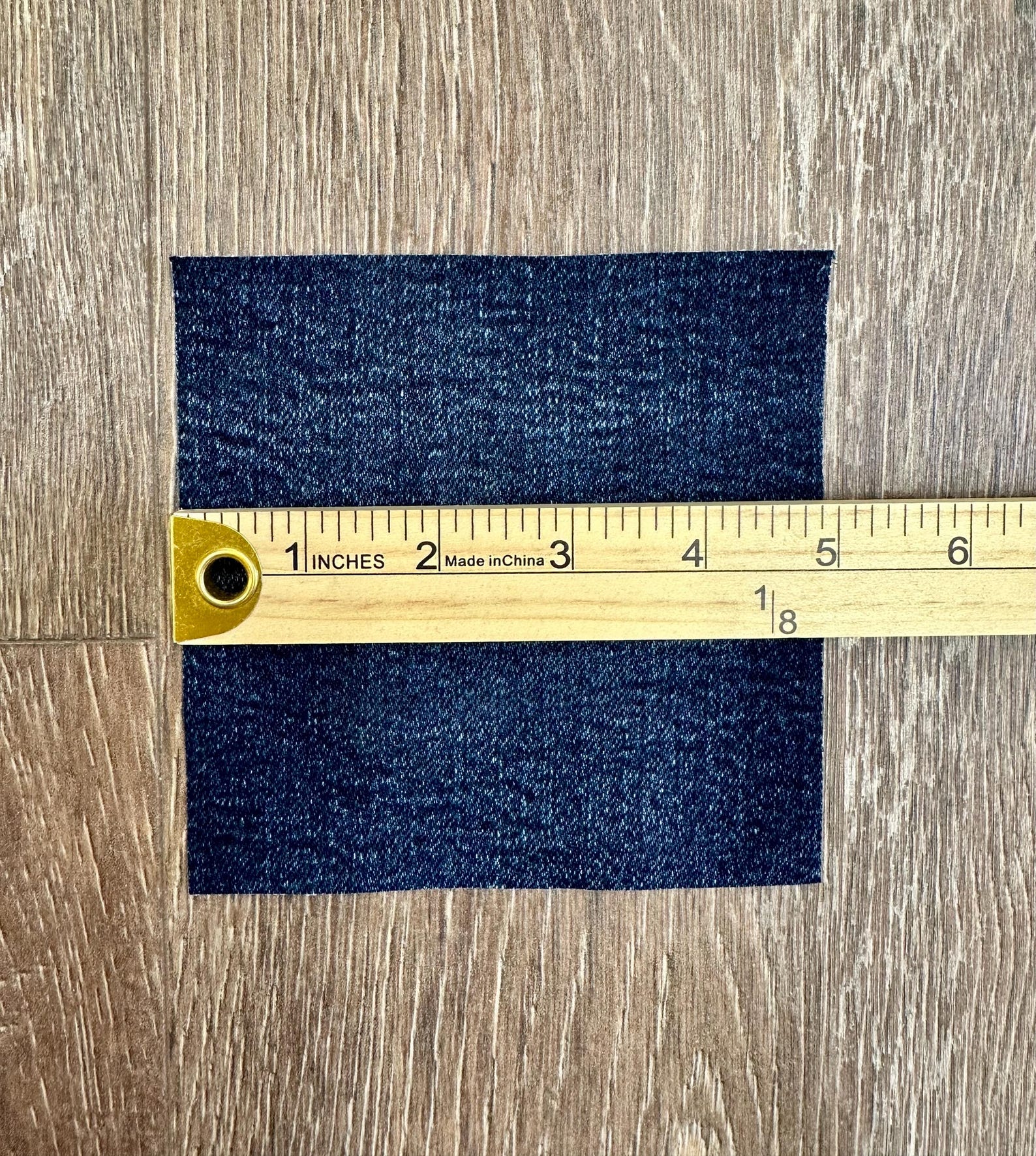 Reclaimed Denim Squares: Precut Cotton Patchwork Quilt Blocks, 5, 6, 6 ...