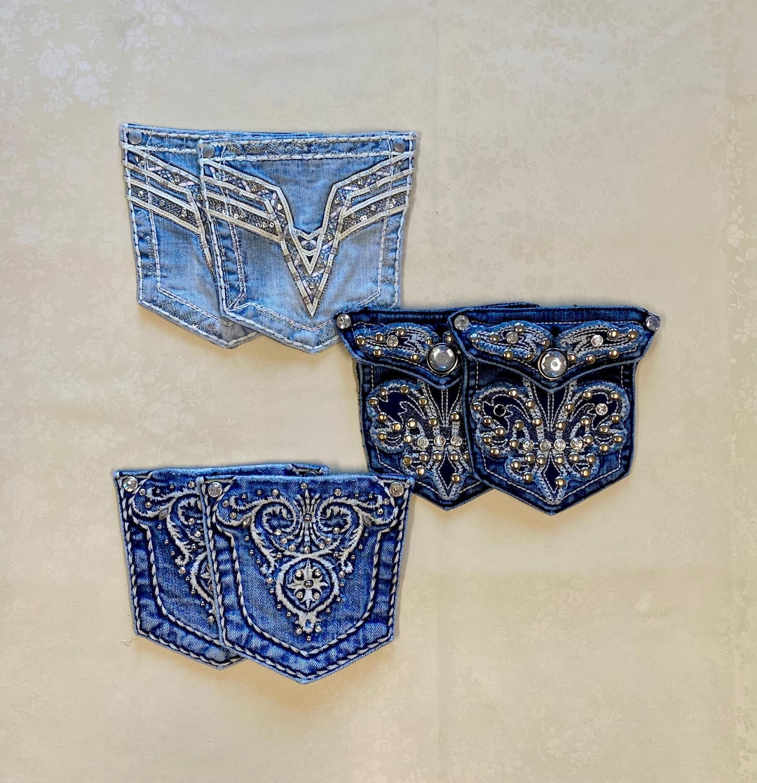 Denim Pockets. Vintage Jeans Back Pockets. Wedding Party Favors Shower ...