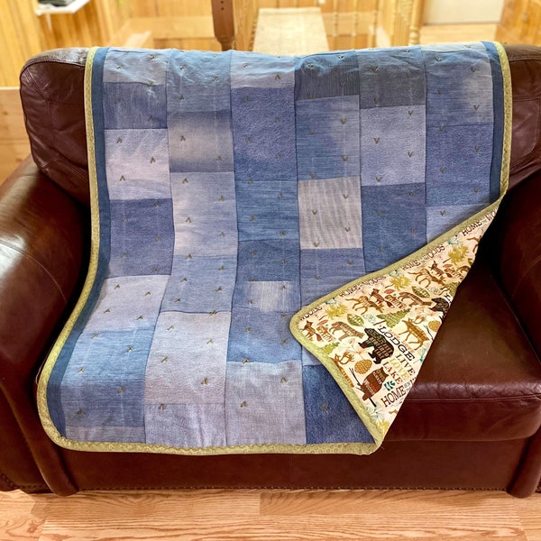 Denim Blanket - Etsy