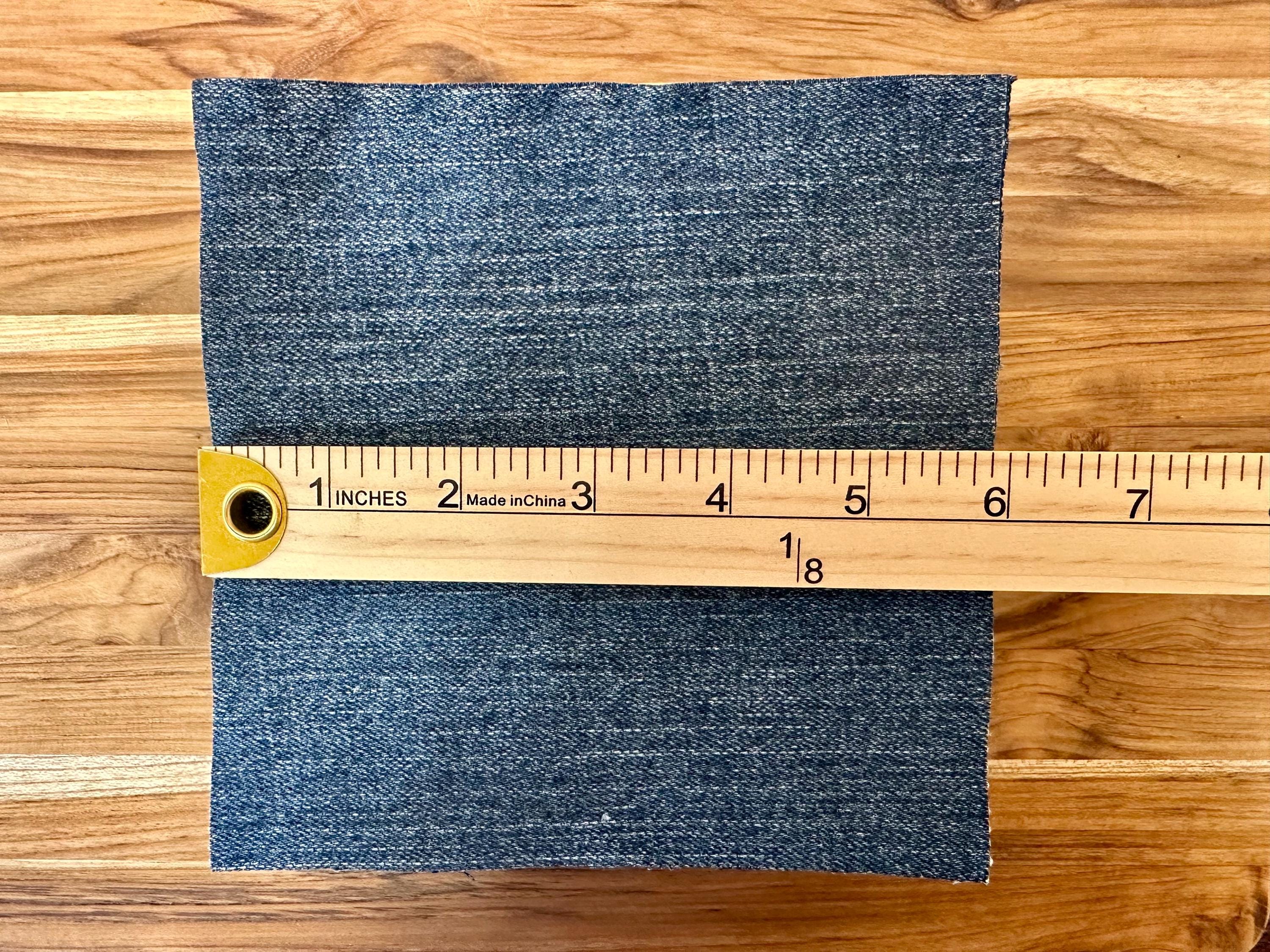 Reclaimed Denim Squares: Precut Cotton Patchwork Quilt Blocks, 5, 6, 6 ...