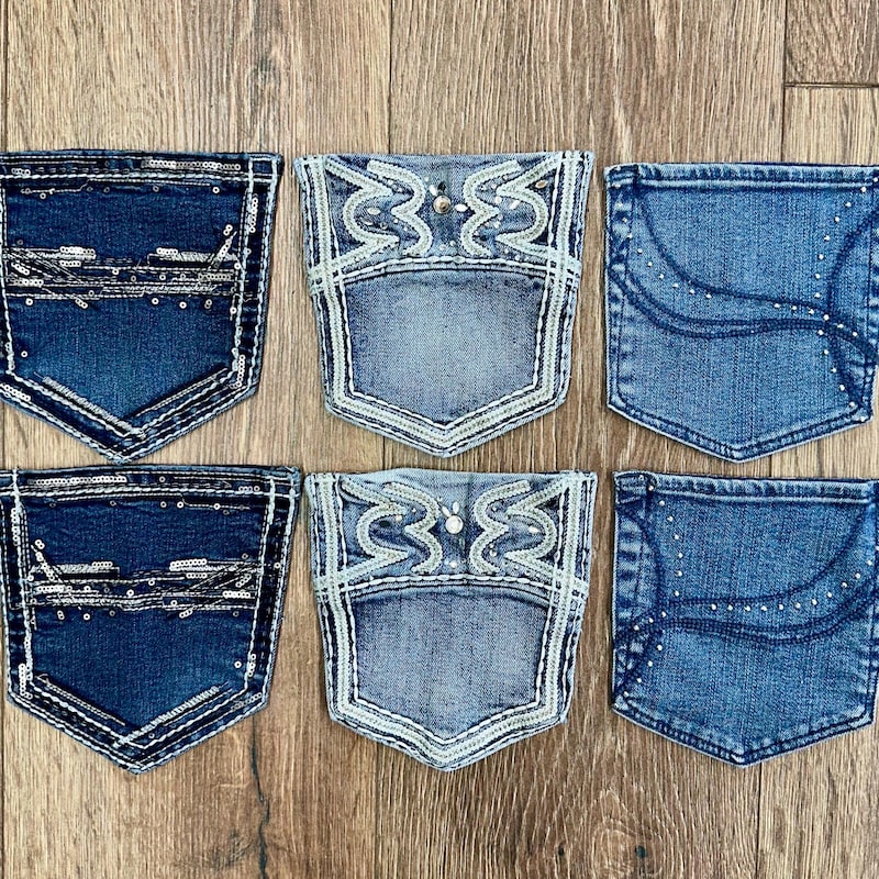 Bedazzled Jean Pockets - Etsy