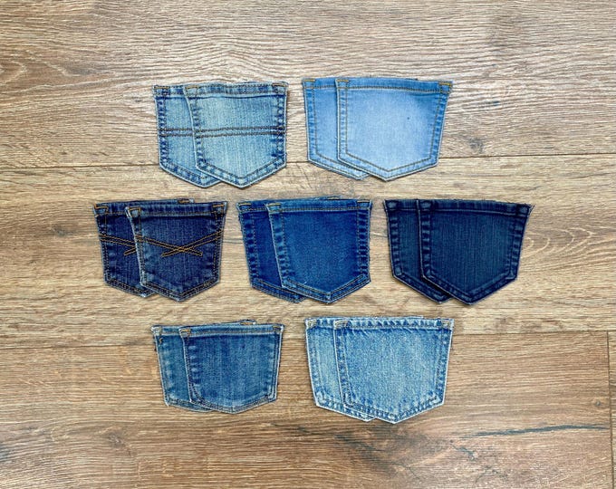 Denim Jeans Pockets. Wedding Party Decor Favors Denim Pockets With ...