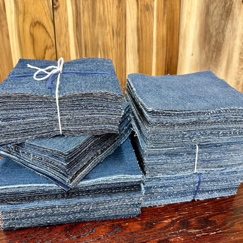 Denim Quilt Table Runner - Etsy