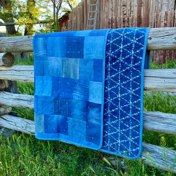 Denim Blanket - Etsy