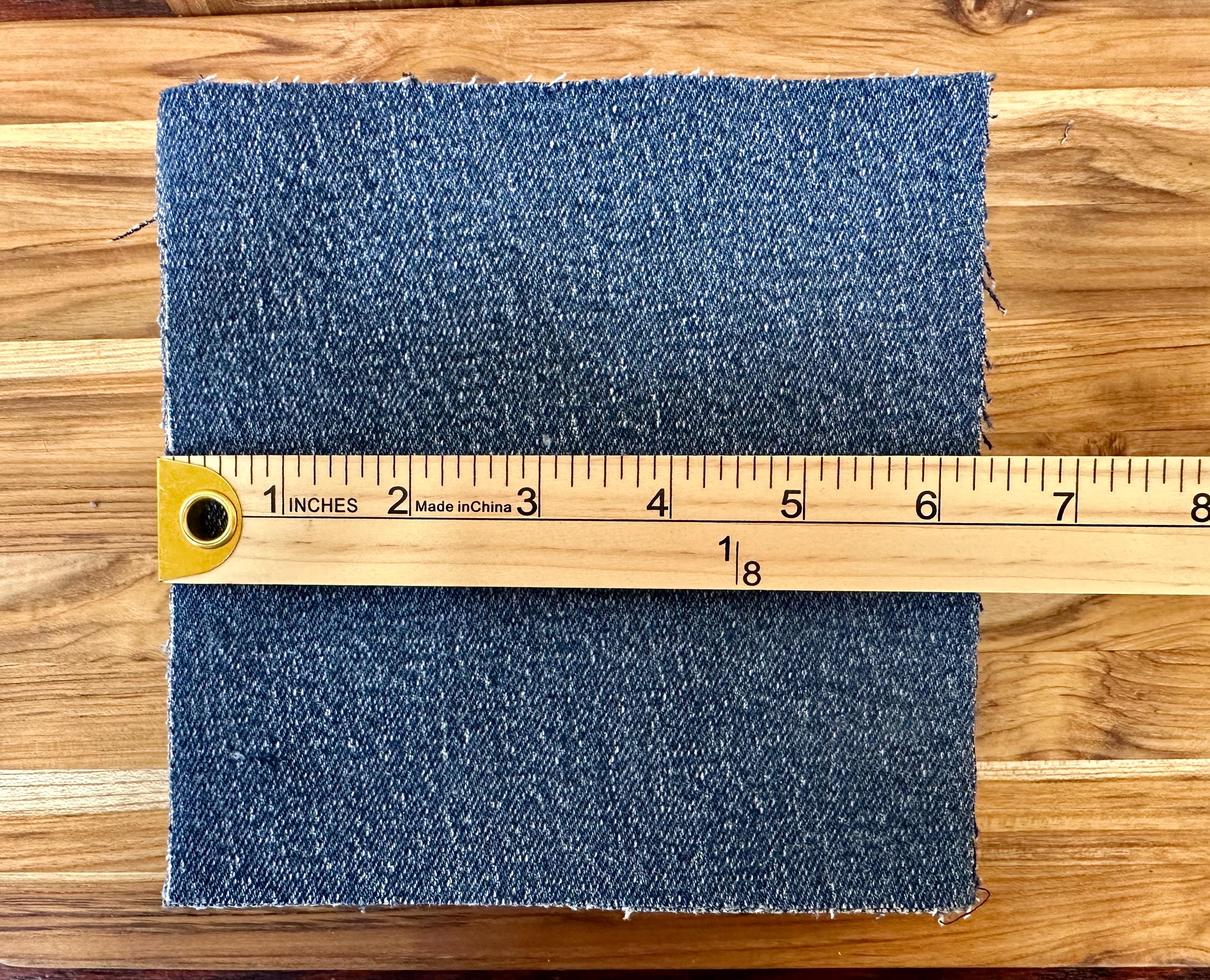 Reclaimed Denim Squares: Precut Cotton Patchwork Quilt Blocks, 5, 6, 6 ...