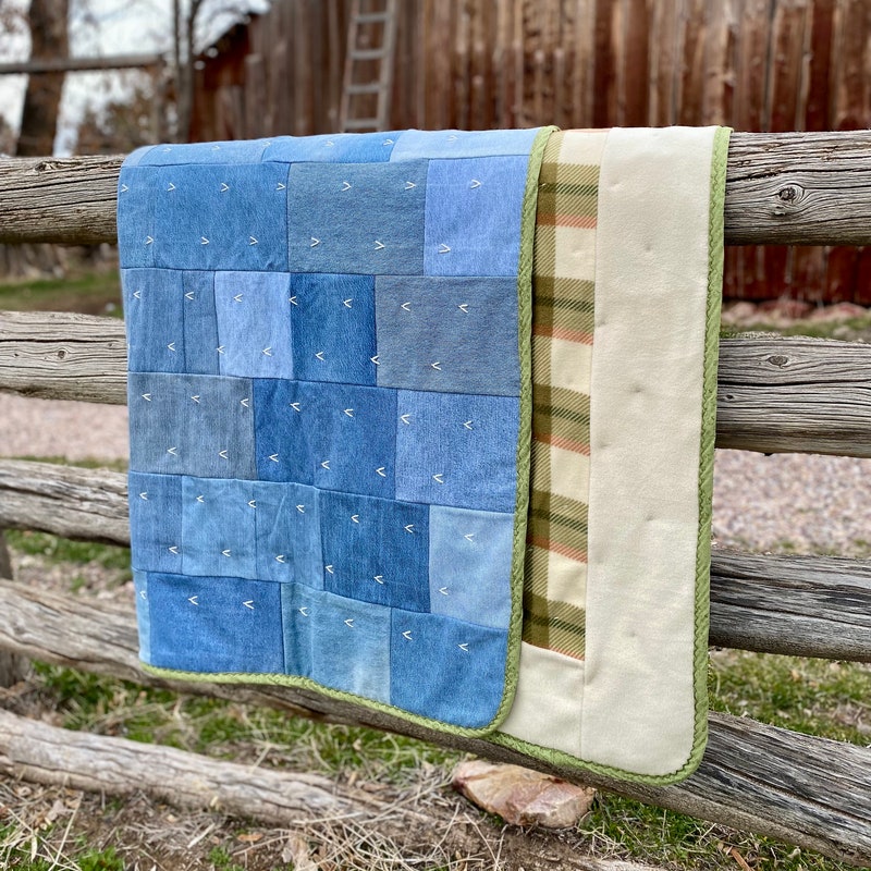 Denim Blanket - Etsy
