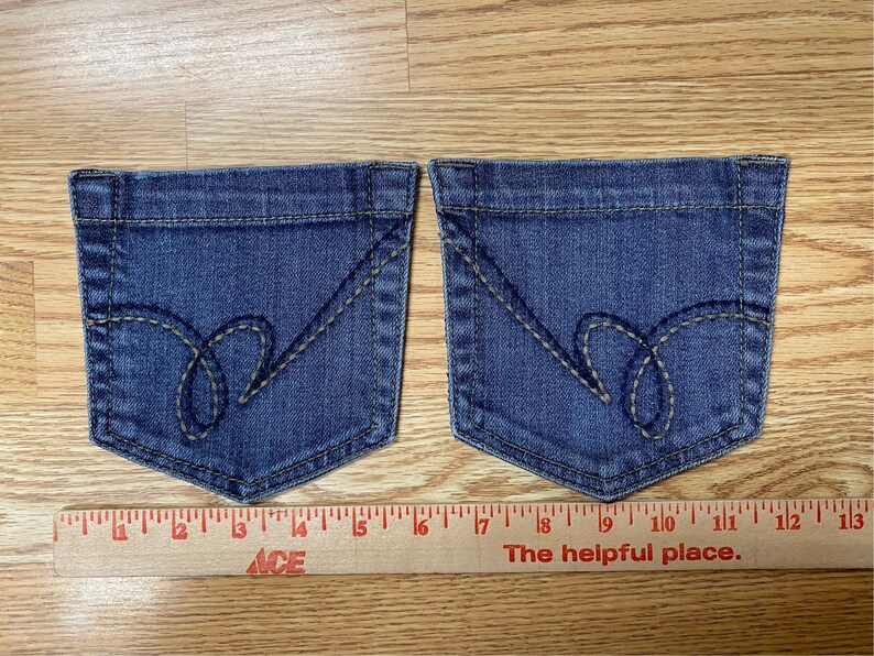 Denim Jeans Pockets. Wedding Party Decor Favors Denim Pockets With ...
