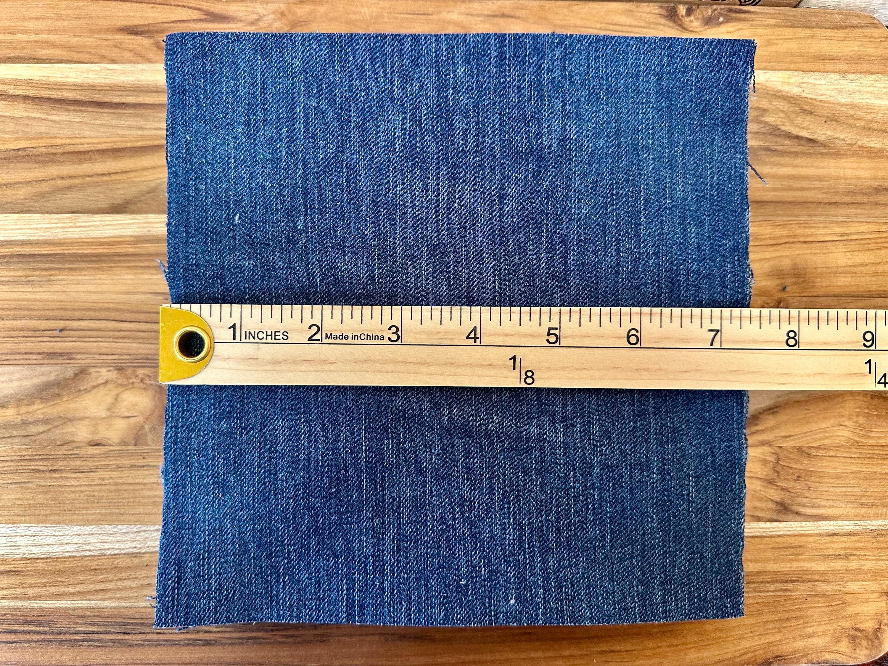 Reclaimed Denim Squares: Precut Cotton Patchwork Quilt Blocks, 5, 6, 6 ...