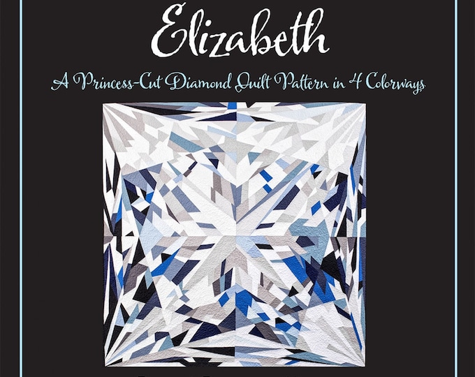 Elizabeth Princess Cut Diamond Quilt Pattern From MJ Kinman - Etsy