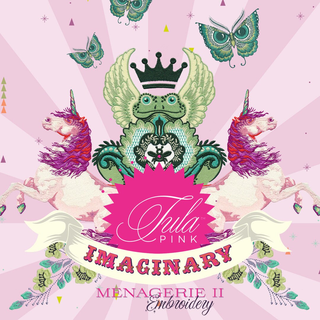 Imaginary Menagerie 2 Embroidery by Tula Pink - by Scissortail Stitches ...