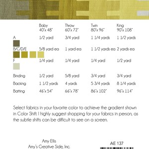 Color Shift Quilt Pattern From Amy's Creative Side - Etsy