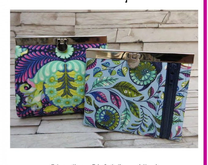 Mini Diva Frame Wallet Pattern - Fat Quarter and Scrap Friendly! - Sew ...