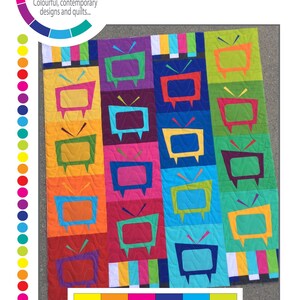 Mod Tv Quilt Pattern by Colourwerx - Etsy