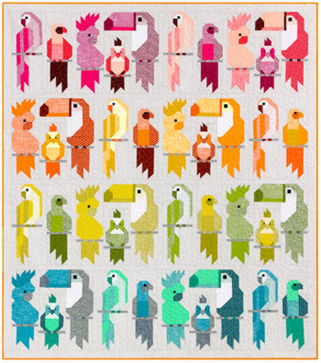 Pretty Birds Quilt Kit or Pattern by Elizabeth Hartman - Custom Cut Kit ...