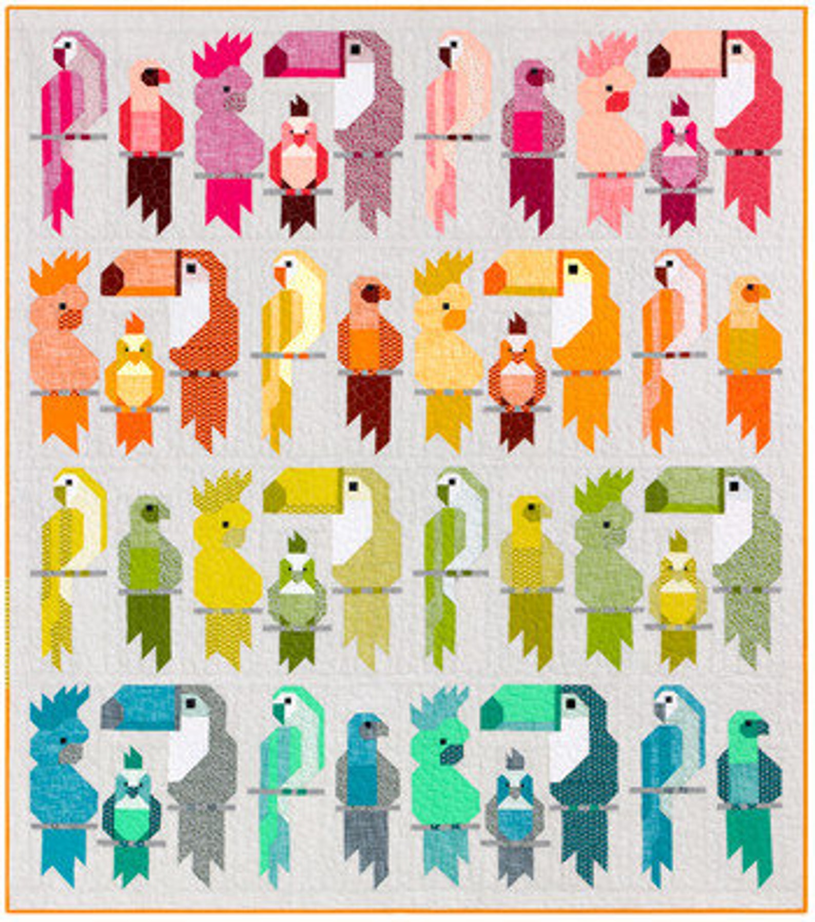 Pretty Birds Quilt Kit or Pattern by Elizabeth Hartman Custom Cut Kit ...