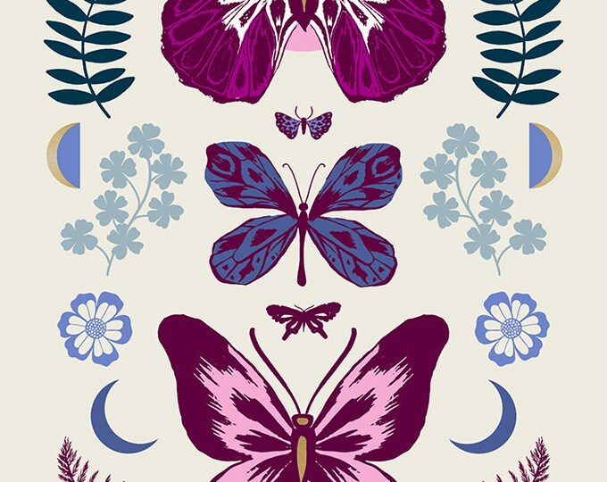 Ruby Star Society Tiger Fly by Sarah Watts Tiger Fly Panel Metallic ...