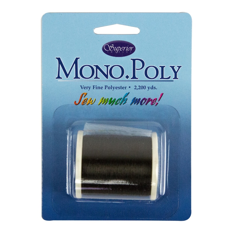 Monopoly Invisible Polyester Thread .004mm 2200yds - Clear or Smoke ...