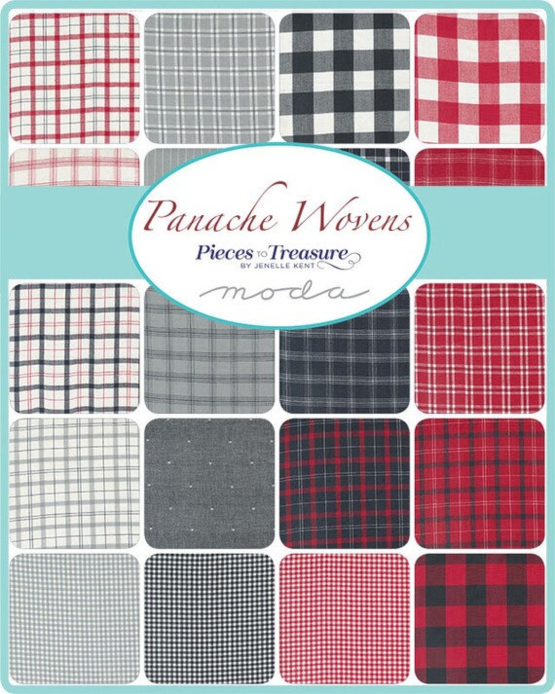 Moda - Panache - Pieces to Treasure by Jenelle Kent Charm Squares - 5 ...