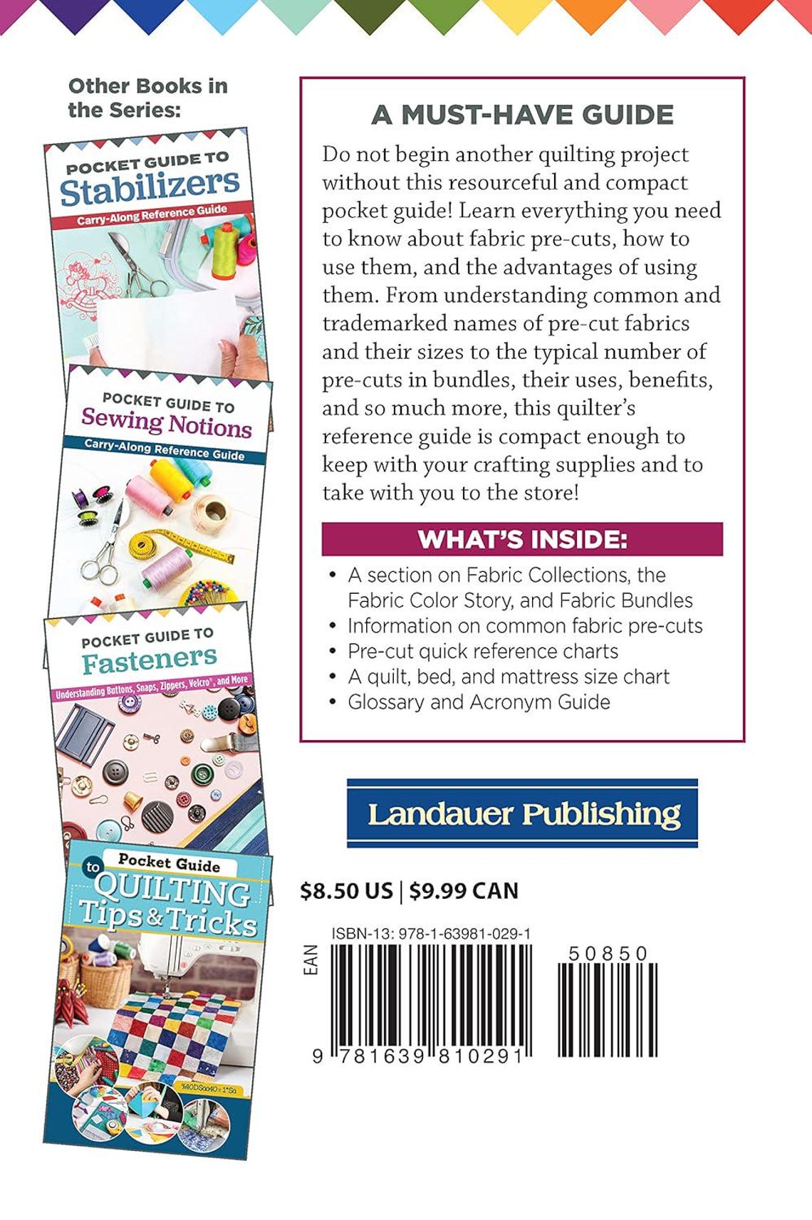 Pocket Guide to Fabric Pre-cuts - Carry-along Reference Guide by Shari ...