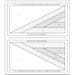 Scrappy Triangle Foundation Paper-piecing Pad - Half Rectangle - Etsy
