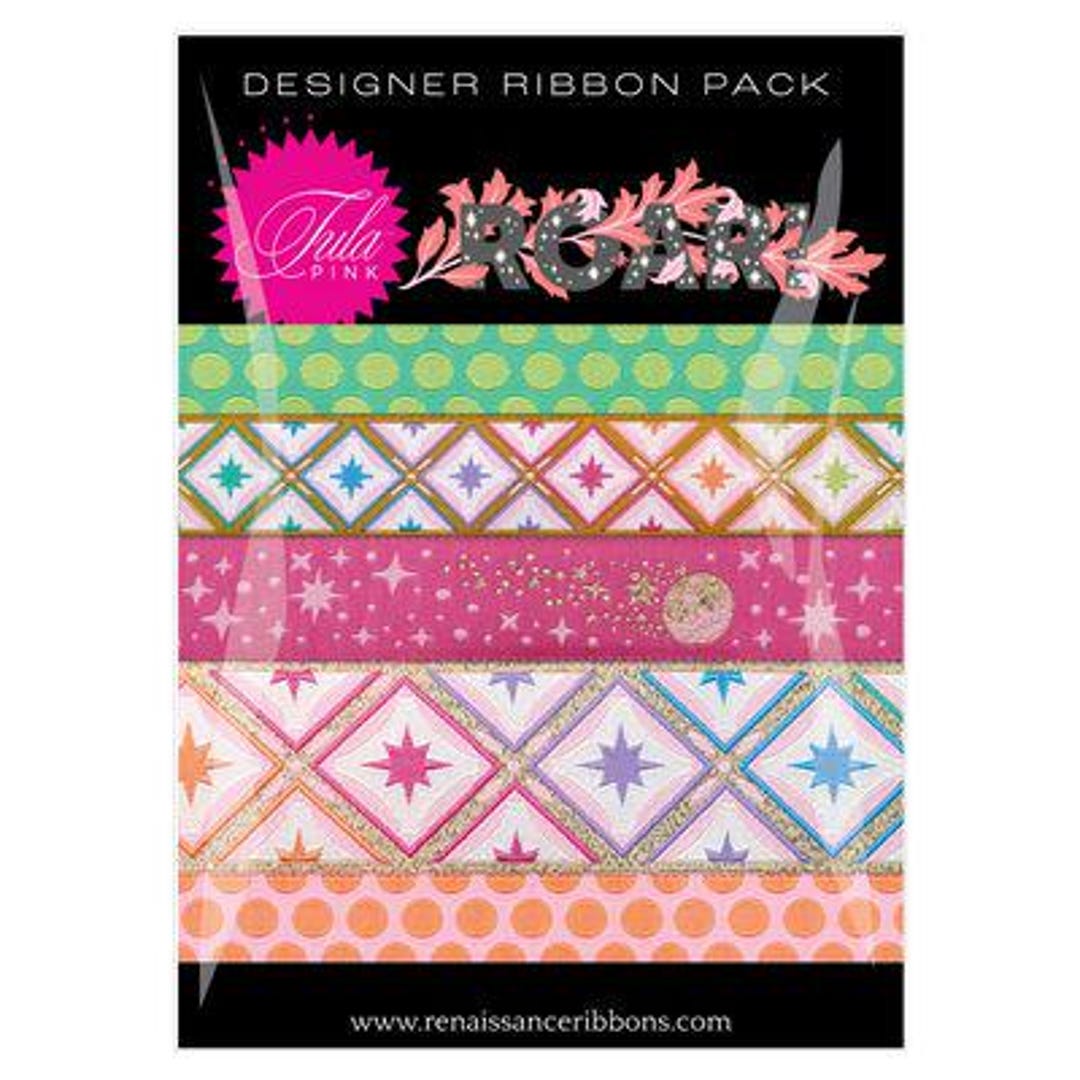 Tula Pink - Roar Ribbon Designer Pack - Blush OR Storm Colorway - Etsy