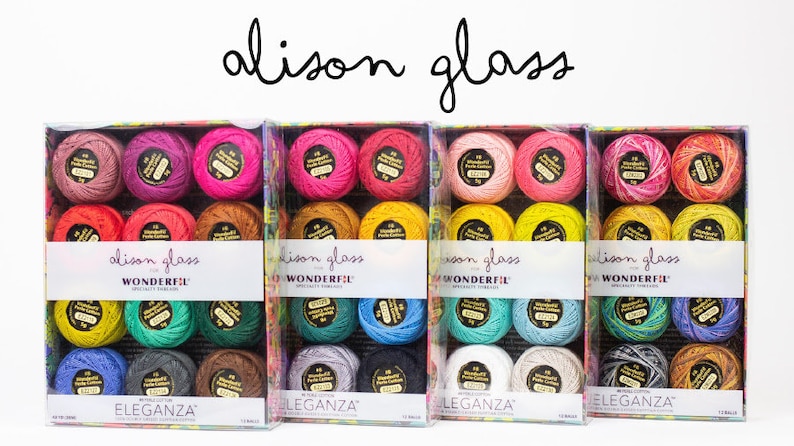 Alison Glass Box Set - Eleganza by Wonderfil - Thread Embroidery Kit ...