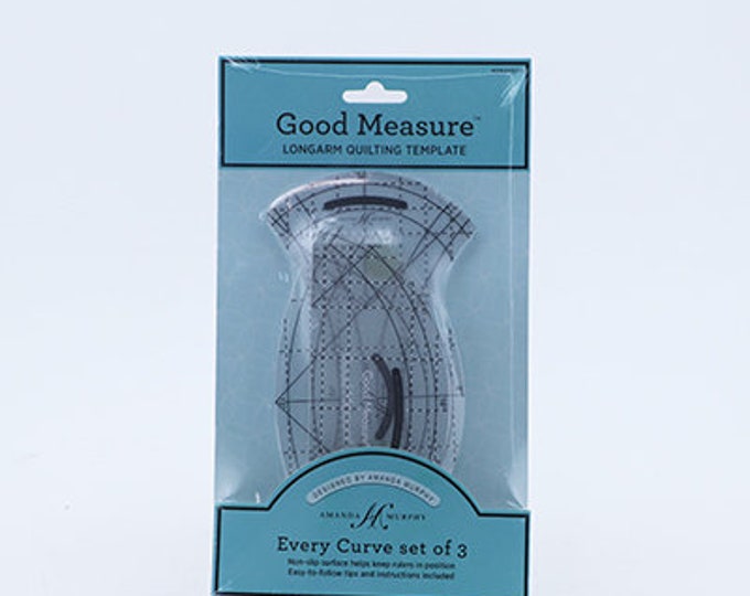 Good Measure Amanda Murphy Every Curve Templates 3 Pcs Quilting Rulers ...