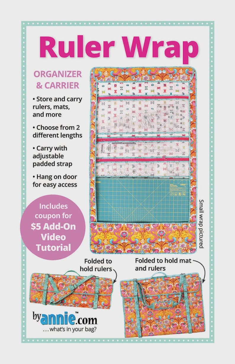 Ruler Wrap Organizer and Carrier Pattern From by Annie's - Etsy