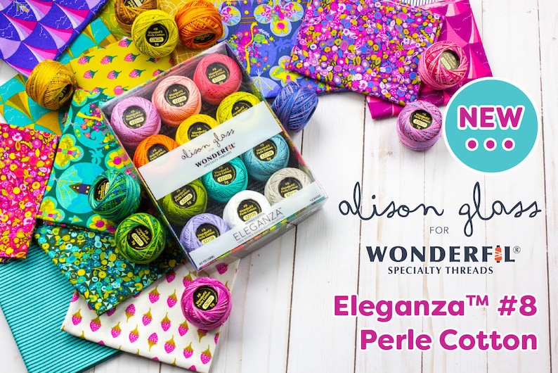 Alison Glass Box Set - Eleganza by Wonderfil - Thread Embroidery Kit ...