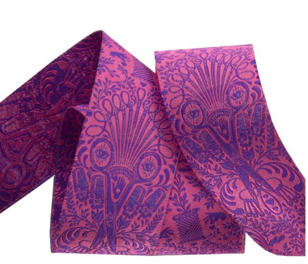 Tula Pink Roar! - Getting Snippy Purple - 1.5" Width Ribbon - Etsy