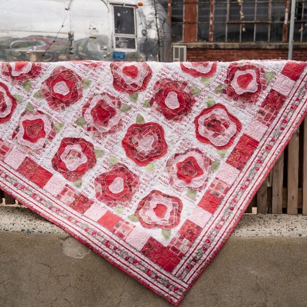 Red Quilt - Etsy