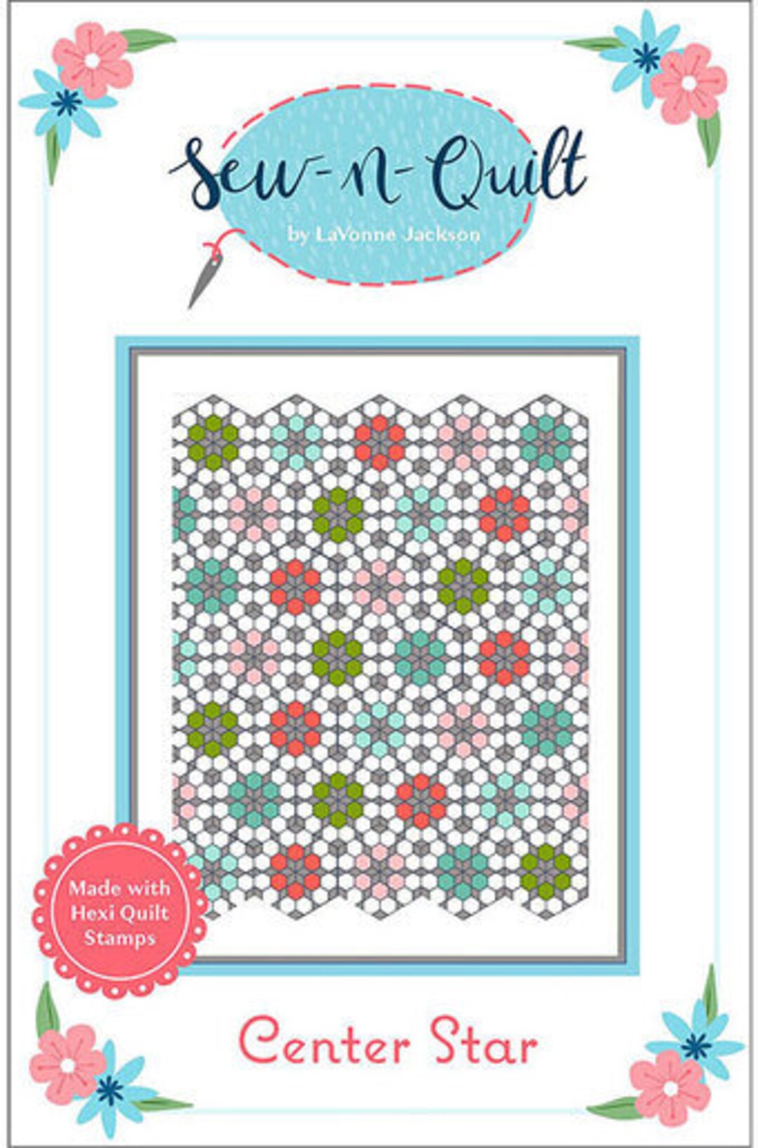 Hexi Pattern Center Star Quilt Pattern - Etsy