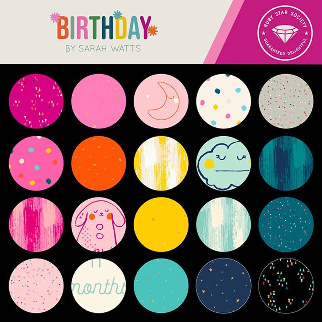Ruby Star Birthday Precut Bundles 21pc - Etsy