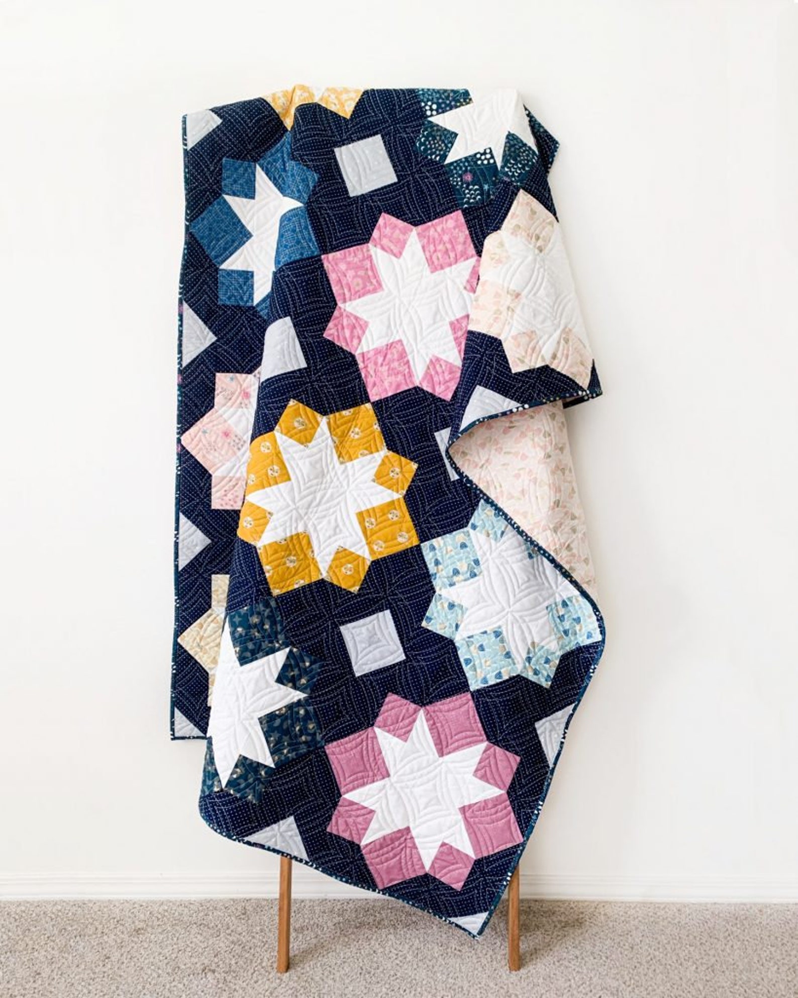 Stellar Mosaic Quilt Pattern by Cotton and Joy - Etsy