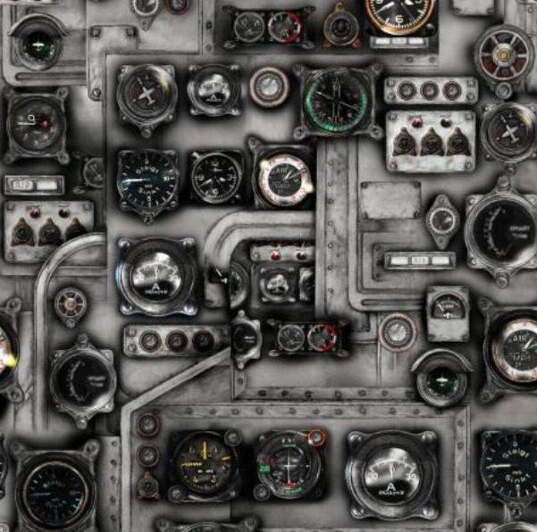 3 Wishes - First in Flight - Control Panel - 22978-GRY-CTN-D - Etsy
