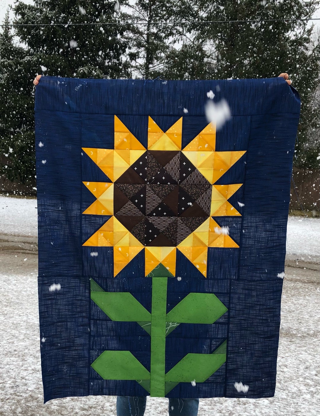 Sunflower Quilt Kit With Options - Select Your Choice! From Piece and ...