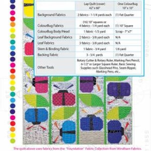 Custom Curated Colourbug Quilt Kit or Pattern - Pattern by Colourwerx ...