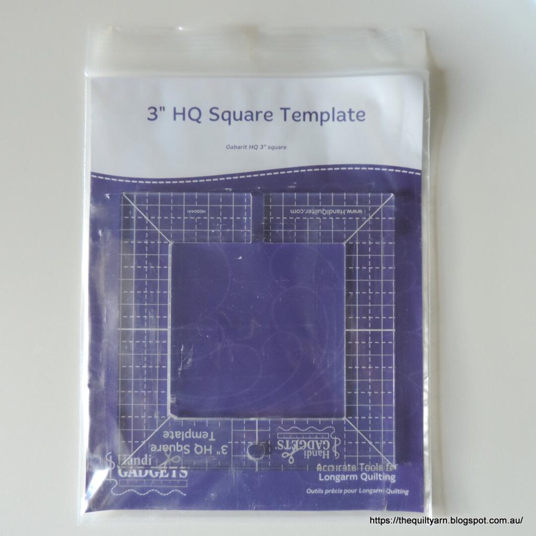 Handi Quilter - HQ - 3" Square Template - Accurate Tools for Longarm ...