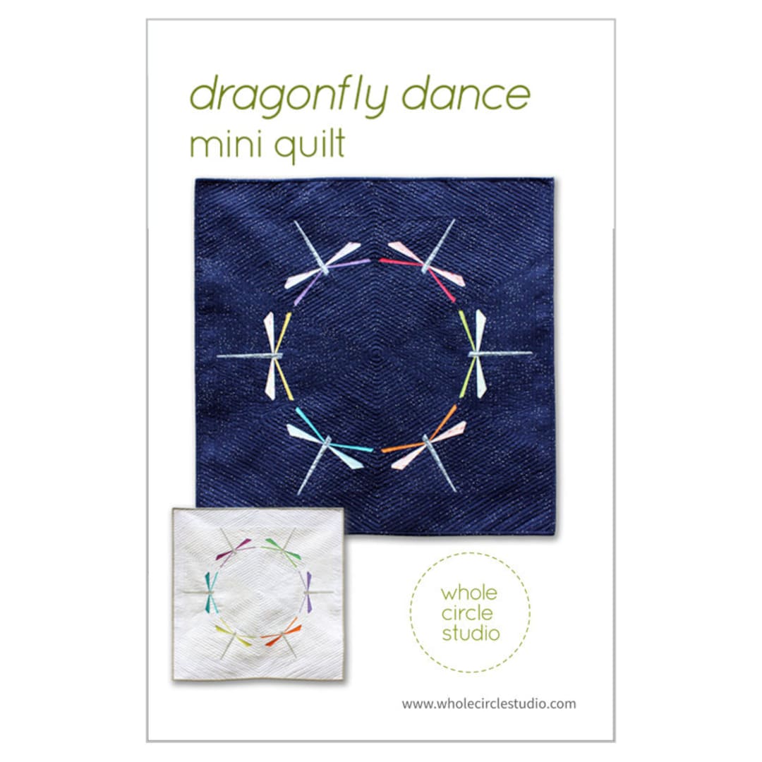 Dragonfly Dance Mini Quilt Pattern - Whole Circle Studio - Etsy