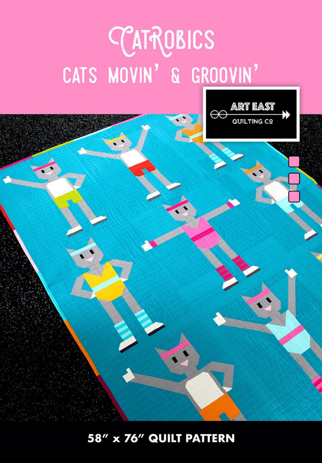 Cat Aerobics - Catrobics Cats Movin & Grovin Quilt Pattern OR Kit by ...