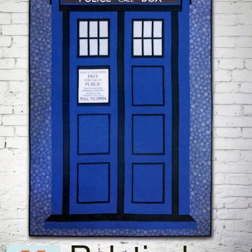 0066 British Police Box Quilt Pattern - Etsy