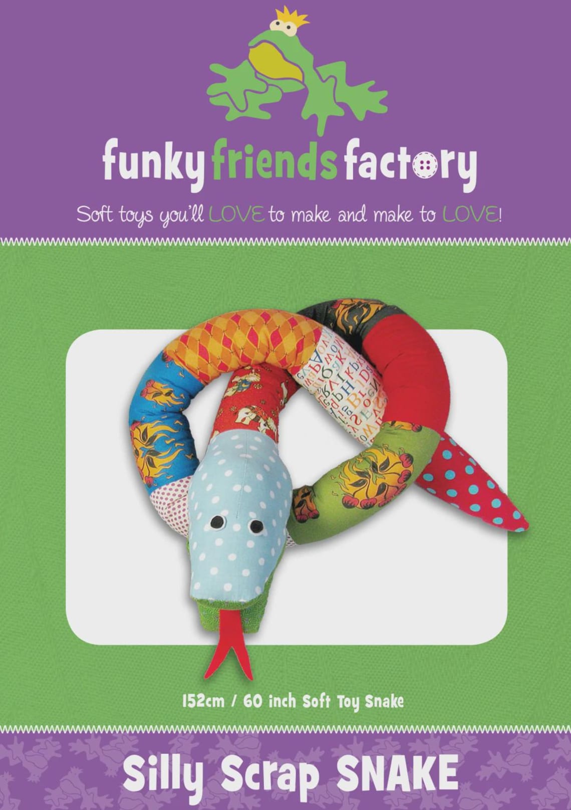 Silly Scrap Snake Pattern by Funky Friends Factory - Etsy