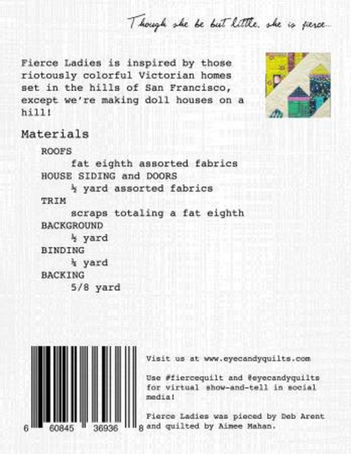 Fierce Ladies - Eye Candy Quilts - Etsy