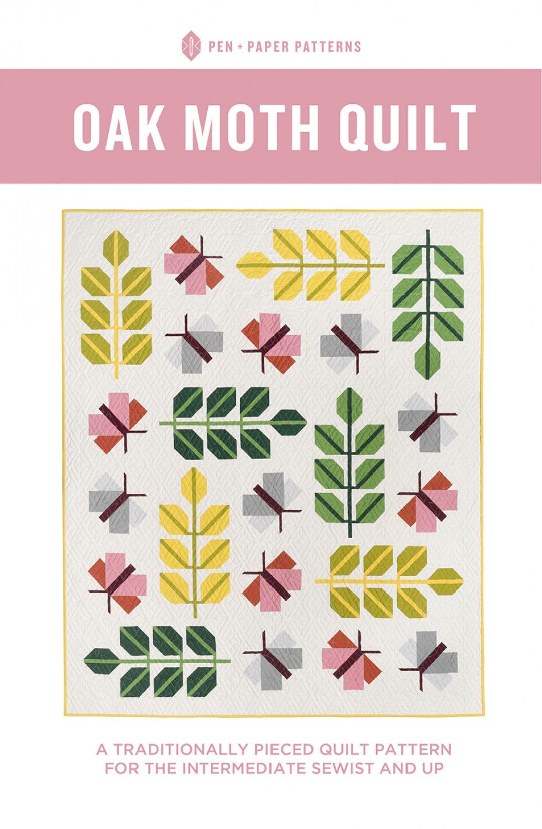 Oak Moth Quilt Kit Featuring Kona Solids - Pen and Paper Pattern Co - Etsy