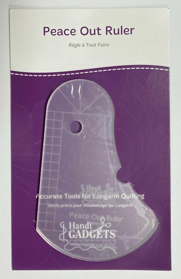 Handi Quilter - HQ - Peace Out Ruler - Accurate Tools for Longarm ...