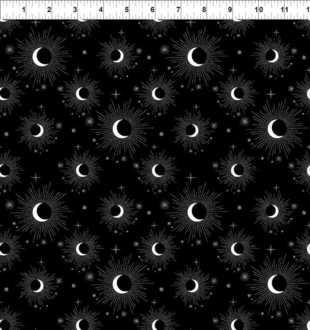 PREORDER - in the Beginning Fabrics - La Luna Collection - Black and ...