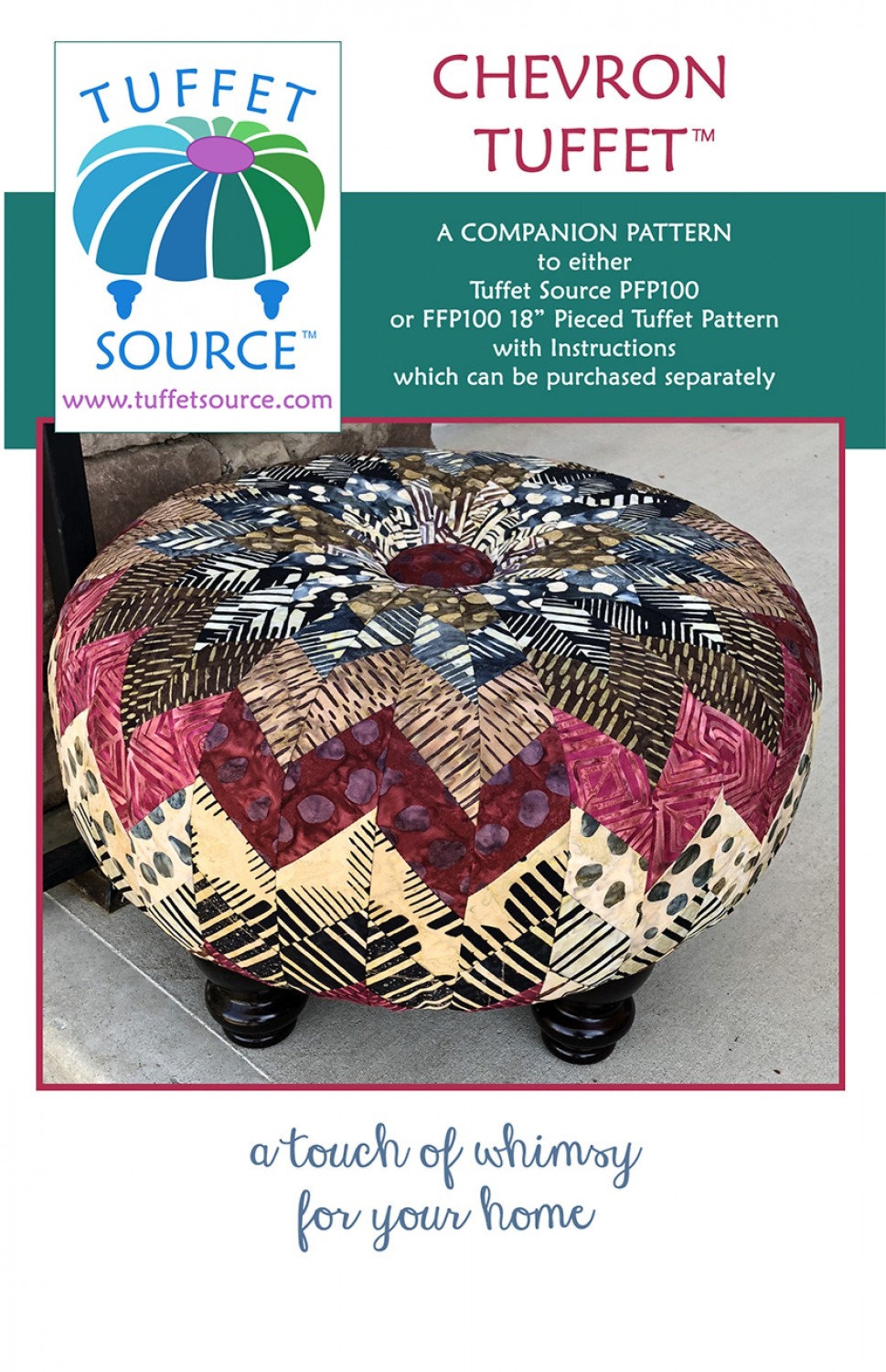 Chevron Tuffet A Companion Pattern from Tuffet Source by Cole, Sharyn ...