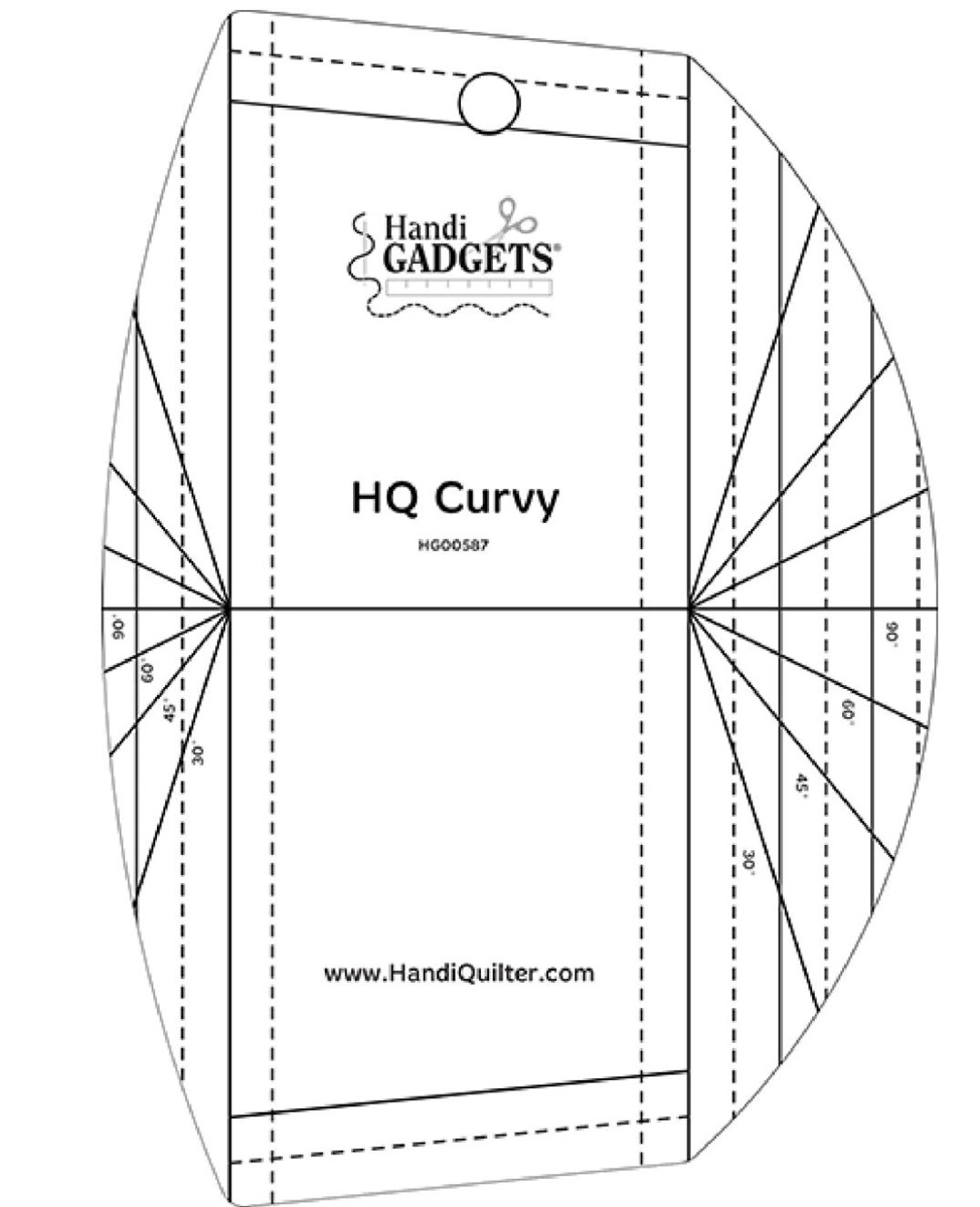 Handi Quilter - HQ - Curvy Template - Accurate Tools for Longarm ...