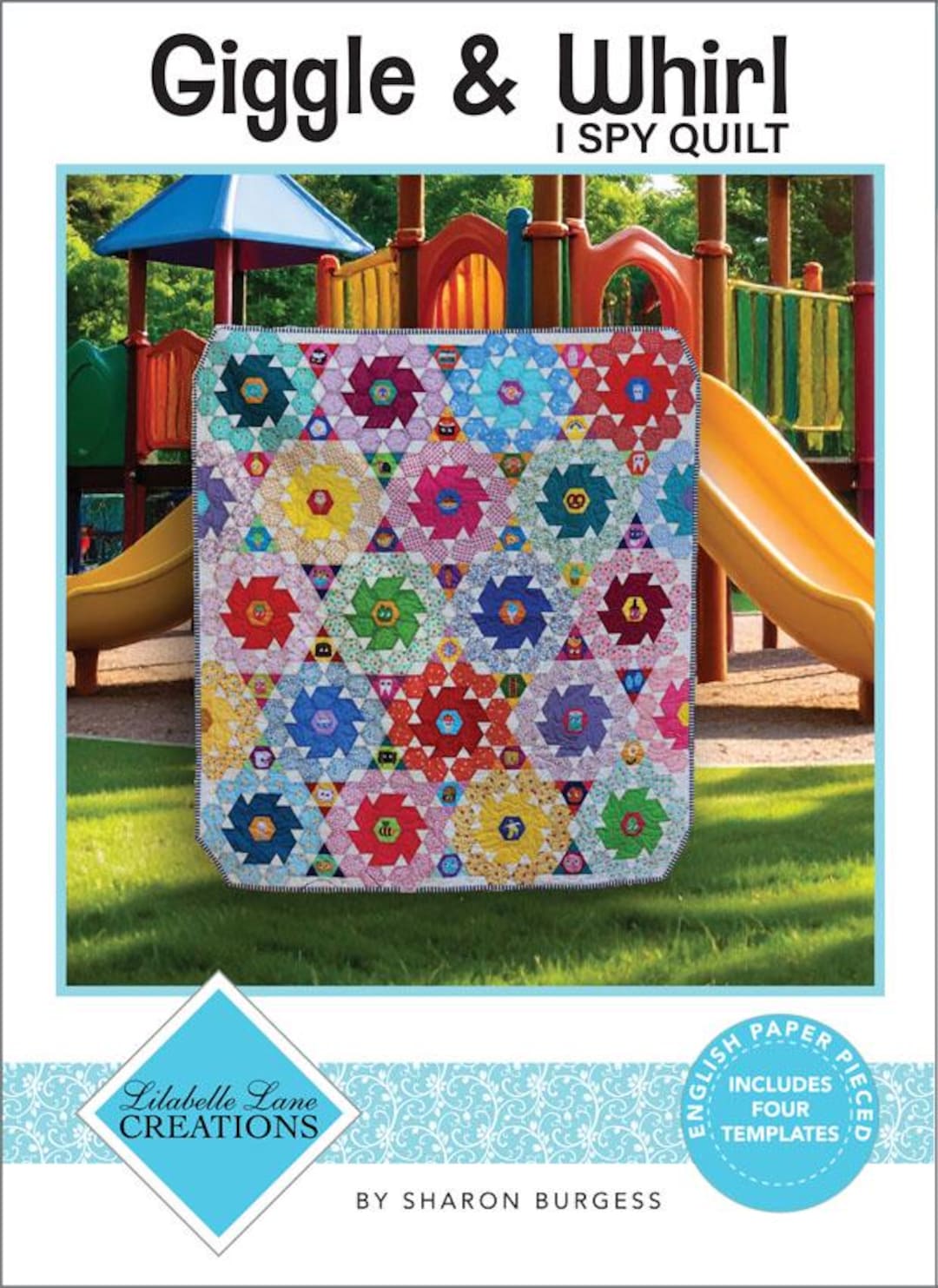 Giggle and Whirl - I Spy Quilt Pattern and Templates OR Full EPP Kit by ...